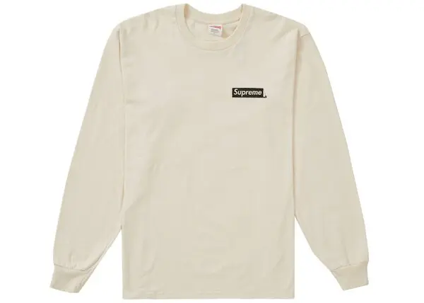 Supreme Sacred Unique Long Sleeve Tee Shirt - Natural