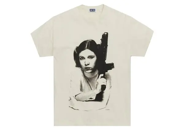 Kith X Star Wars Leia Vintage Tee Shirt - Sandrift