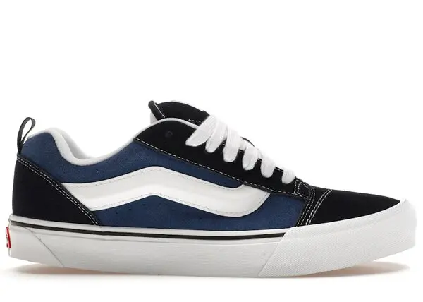 VANS Knu Skool Skate Sneakers - Navy Blue/true White