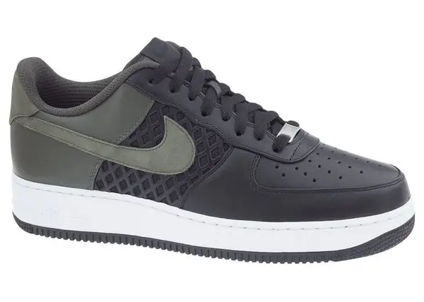 Nike Air Force 1 Low Premium Sneakers - Black/ Dark Army/white