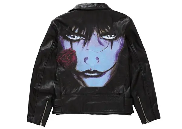 Supreme Schott The Crow Perfecto Leather Jacket - Black | Editorialist