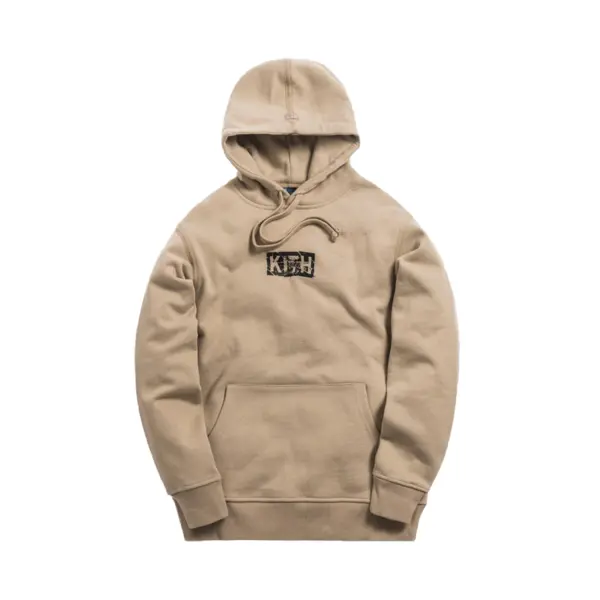 Kith Splintered Logo Hoodie - Feather Grey
