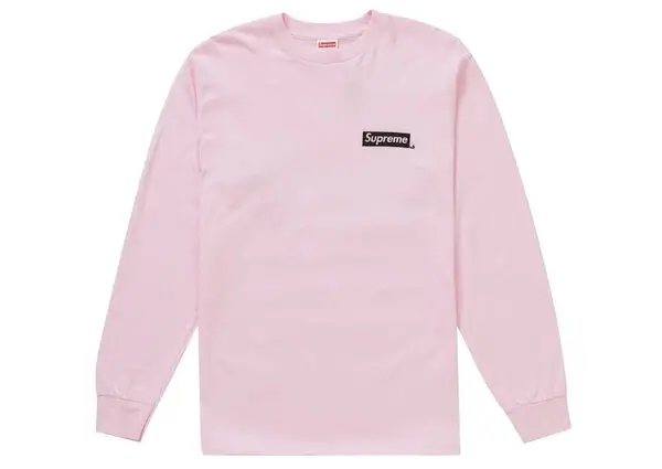 Supreme Sacred Unique Long Sleeve Tee Shirt - Light Pink