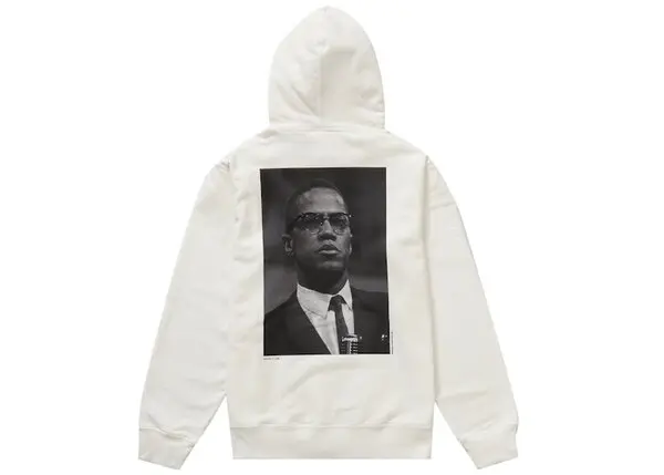 Supreme Roy Decarava Malcolm X Hooded Sweatshirt - White