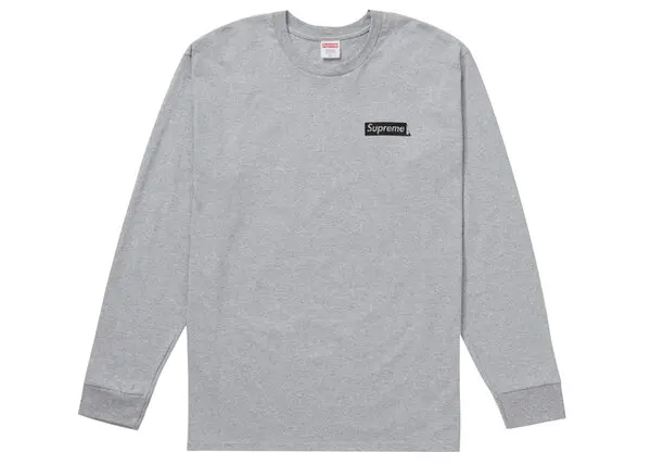 Supreme Sacred Unique Long Sleeve Tee Shirt - Heather Grey