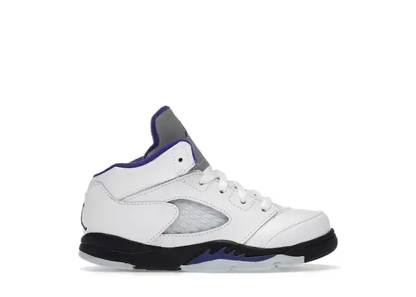 JORDAN 5 Retro Toddler Sneakers - White/dark Concord/black