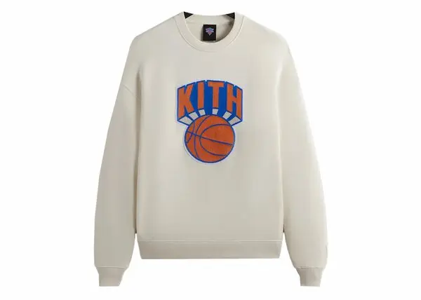 Kith New York Knicks Retro Ny Nelson Crewneck Sweatshirt - Sandrift