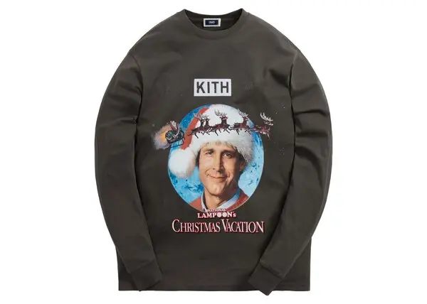 Kith National Lampoon Christmas Long Sleeve Tee Shirt - Pavement