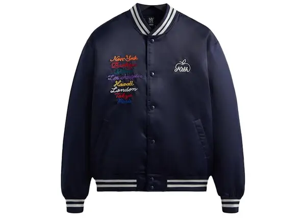 Kith Satin Bomber Jacket - Nocturnal