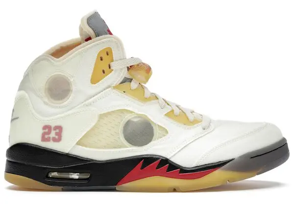 JORDAN Retro High-top Sneakers - Sail/fire Red/muslin