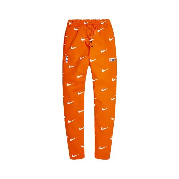 Kith Nike For New York Knicks Aop Fleece Pant - Orange