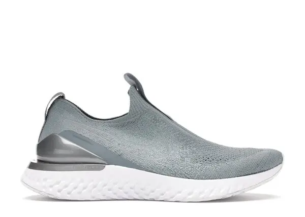 Nike Epic Phantom React Flyknit - Aviator Grey/metallic Silver/white