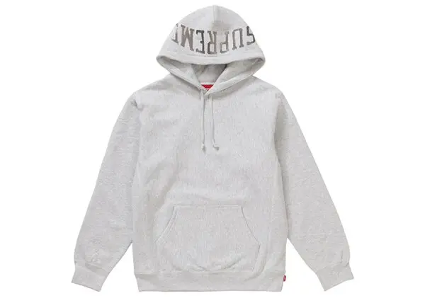 Supreme Sequin Arc Hooded Sweatshirt - Ash Grey