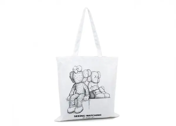KAWS Seeing/watching Sketch Tote Bag