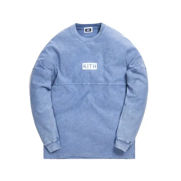 Kith Paneled Long Sleeve Tee Shirt - Medium Indigo