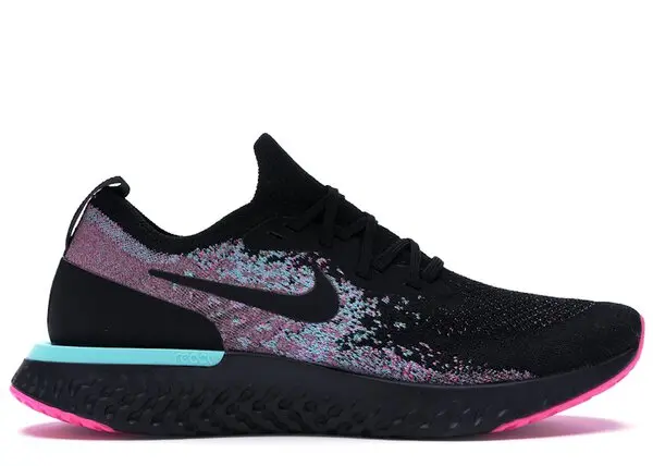 Nike Epic React Flyknit South Beach - Black/hyper Jade