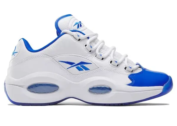 REEBOK Question Low Sneakers - White/electric Cobalt Blue/core Black