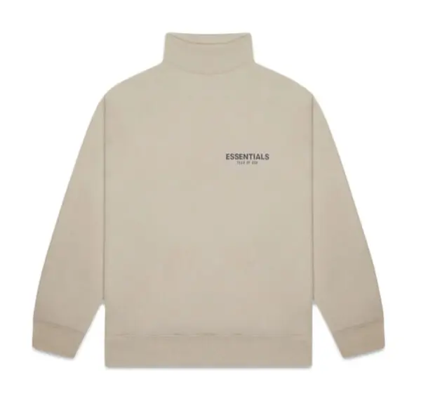Fear Of God Essentials Pullover Mockneck Sweatshirt - String