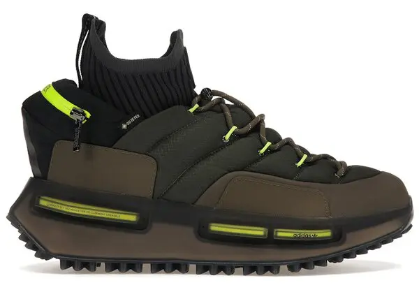 Adidas Nmd Runner Moncler - Olive Strata/solar Yellow