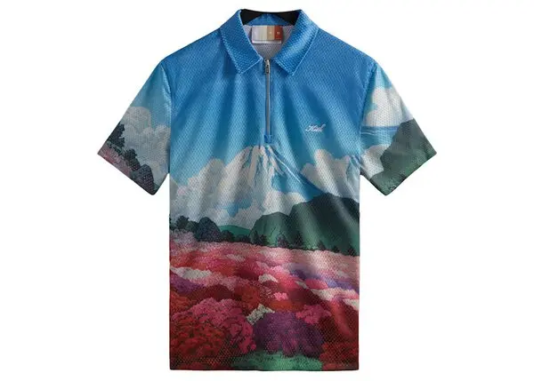 Kith Printed Devoe Quarter Zip - Bloom