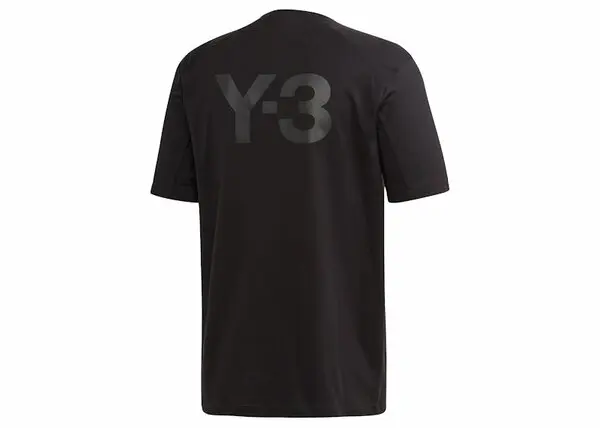 Adidas Y3 Classic Back Logo Tee Shirt - Black