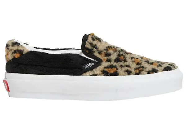VANS Slip-on Sherpa Sneakers - Black/leopard
