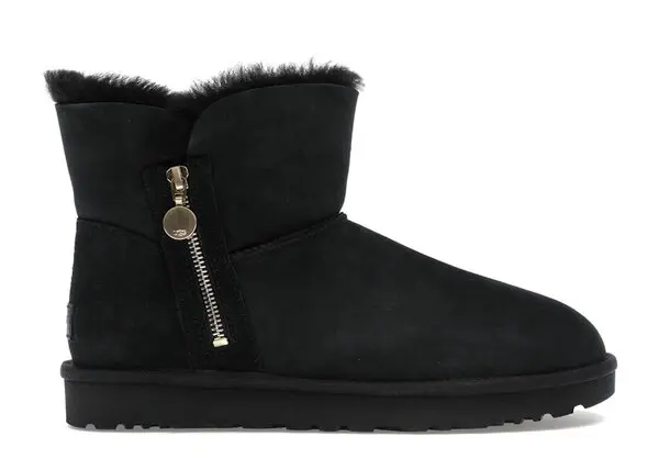 UGG Bailey Zip Mini Boots - Black