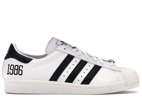 Adidas Superstar 80s Run Dmc 25th Anniversary Sneakers - White/black