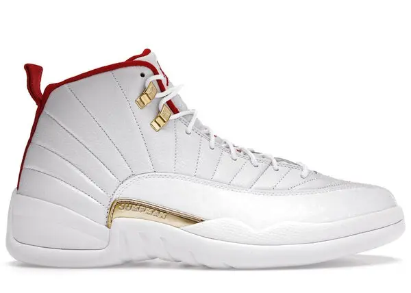JORDAN Retro Fiba Sneakers - White/university Red/metallic Gold