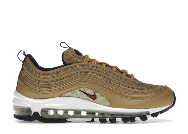 Nike Air Max 97 Sneakers - Metallic Gold/varsity Red/white