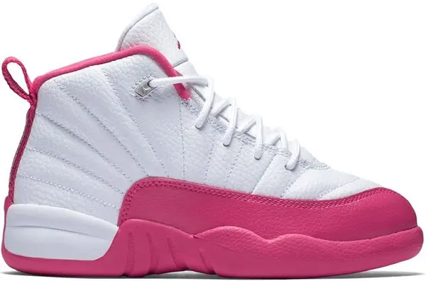 JORDAN 12 Retro Sneakers - White/vivid Pink/metallic Silver