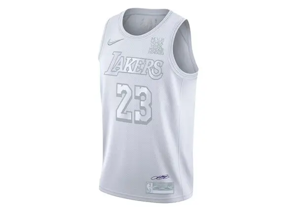 Nike Nba La Lakers Mvp Lebron James 23 Authentic Swingman Jersey - White