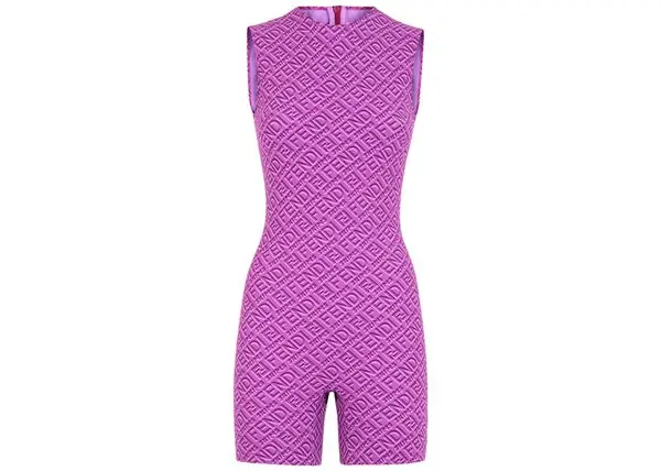 Fendi X Skims Sleeveless Mid-thigh Bodysuit - Colorado