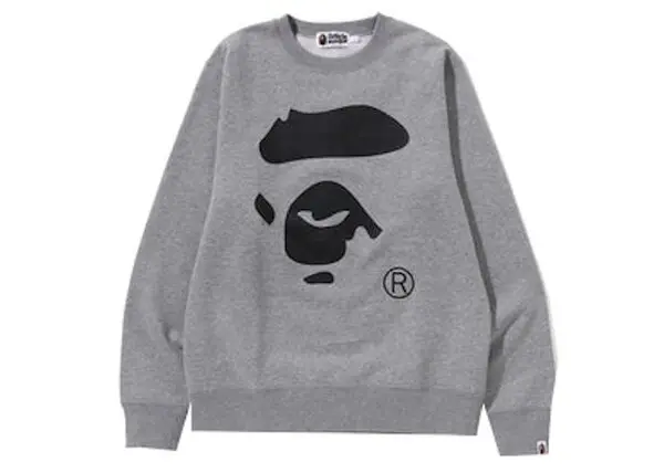 BAPE Happy New Year Classic Crewneck Sweatshirt - Grey