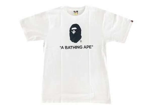 BAPE Happy New Year Ape Head Tee Shirt - White
