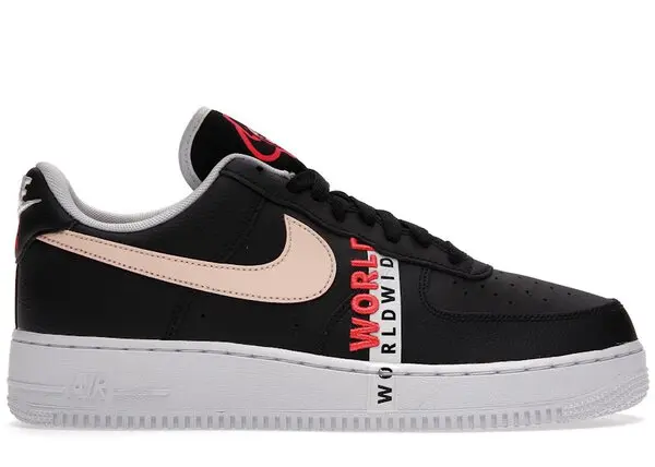 Nike Air Force 1 Low '07 Lv8 Worldwide Pack - Black/flash Crimson/white