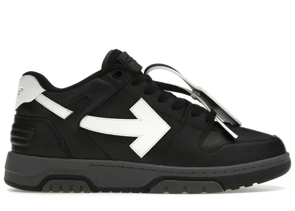 Off-White Out Of Office Ooo Low-top Sneakers - Black/grey/white
