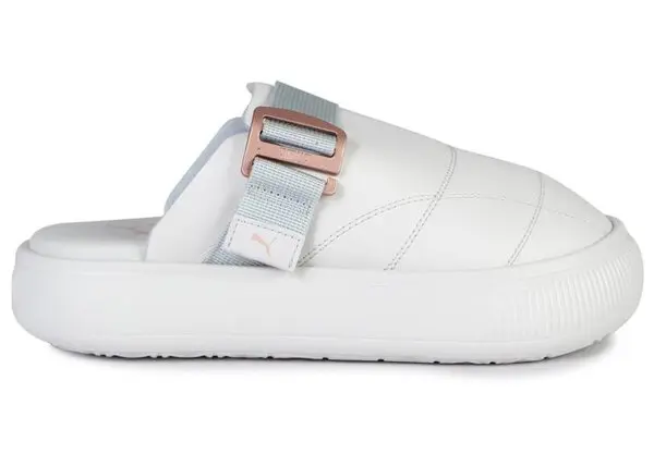 PUMA Suede Mayu Leather Mule - Nimbus Cloud/platinum Gray
