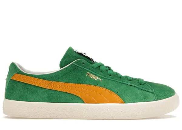 PUMA Suede Vintage Sneakers - Amazon Green/saffron/ivory Glow