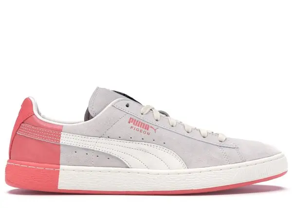 PUMA Suede Staple Pigeonin Sneakers - White/peach