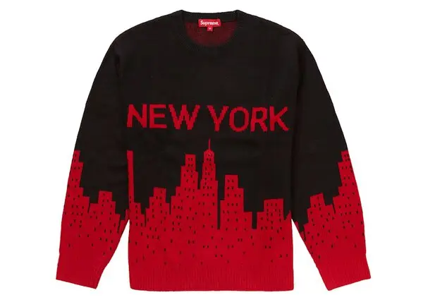 Supreme New York Sweater - Black