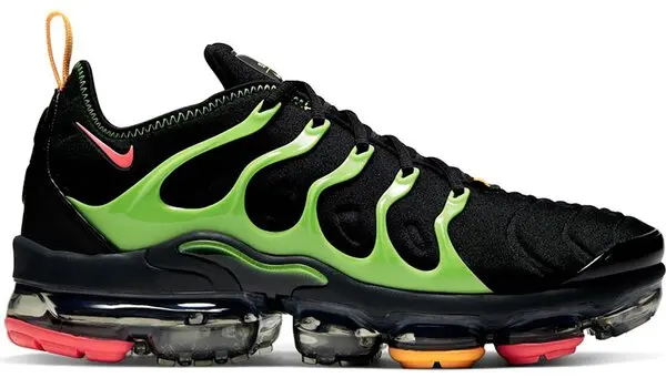 Nike Air Vapormax Plus - Black/ember Glow/electric Green