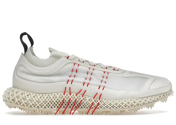 Adidas Y3 Runner Halo 4d Sneakers - Core White/red/bright Cyan