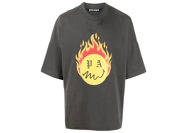 Palm Angels Burning Head T-shirt - Black