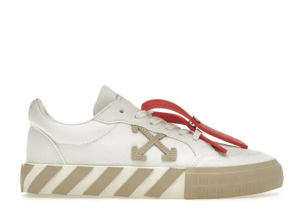 Off-White Off Vulc Low Sneakers - White/beige/orange