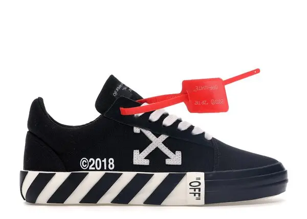 Off-White Vulc Low Updated Stripes Sneakers - Black/white