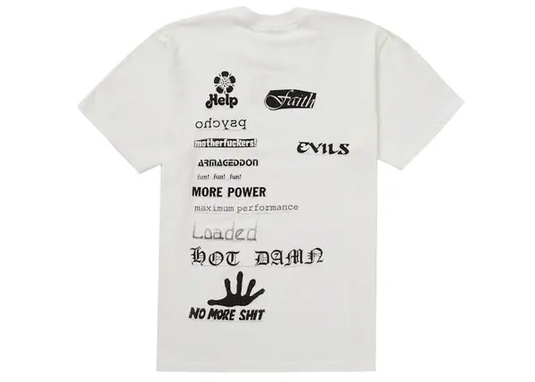 Supreme No More Shit Tee Shirt - White