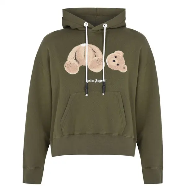Palm Angels Bear Hoodie - Military