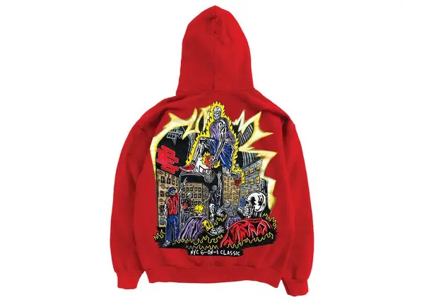 ERIC EMANUEL X Warren Lotas Jump Shot Hoodie - Red