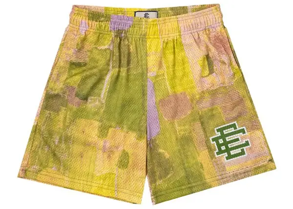 ERIC EMANUEL Ee Basic Short - Yellow Boro Patchwork